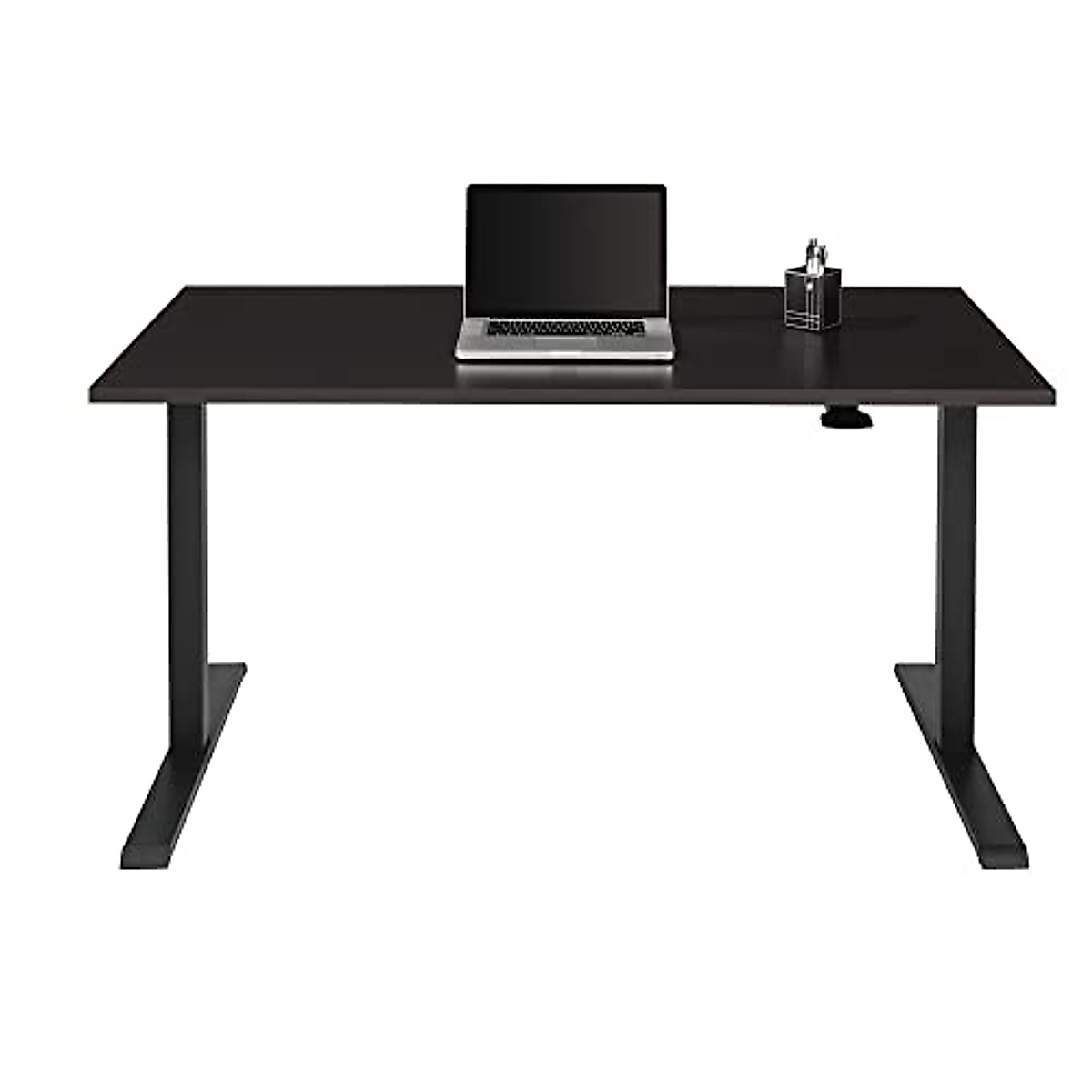 Realspace® Magellan Pneumatic Height-Adjustable Standing Desk, 60"W, Espresso