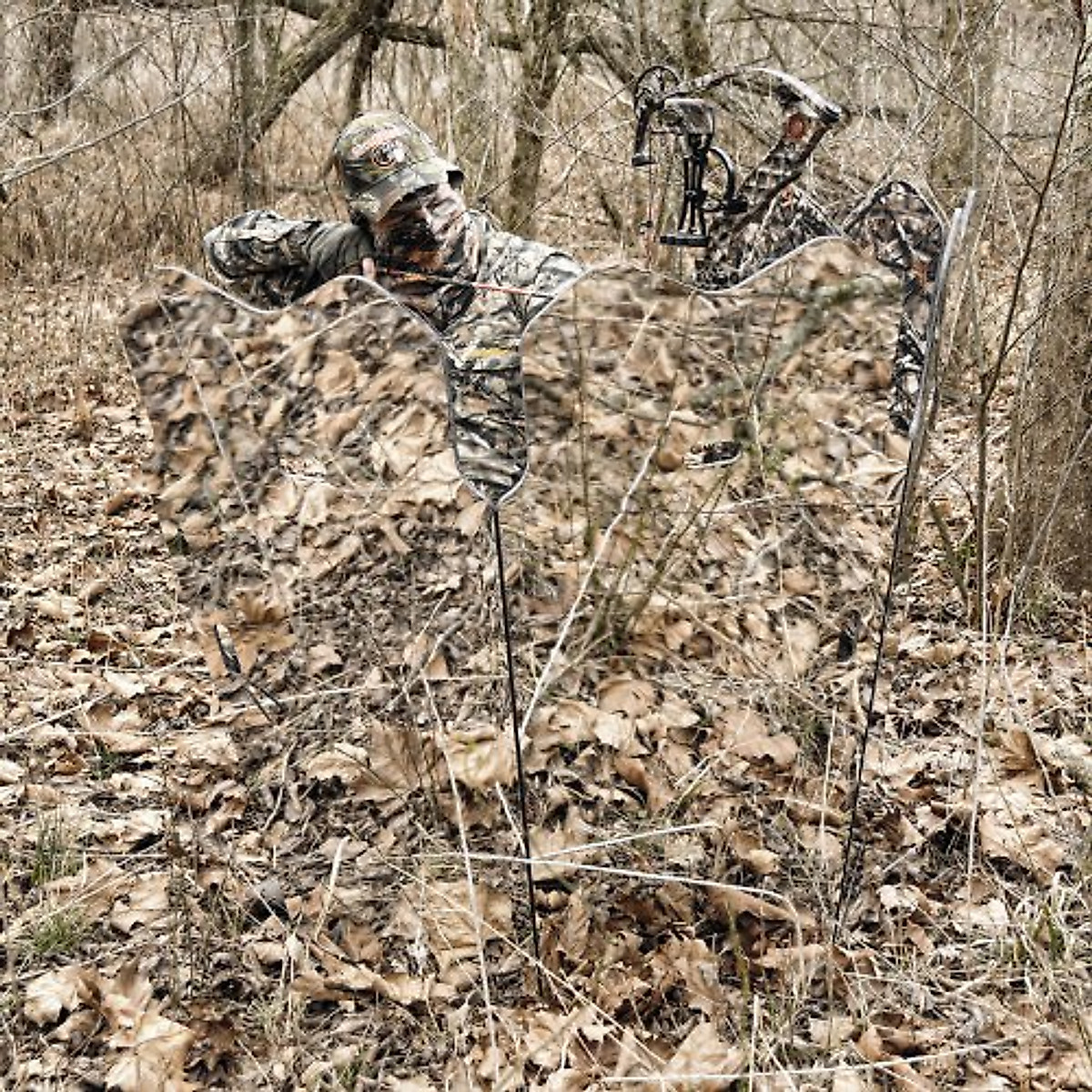 GhostBlind 4-Panel Predator Blind, Silver