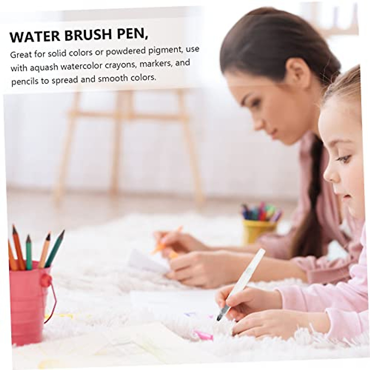 TEHAUX 6pcs Calligraphy Pen Set Oil Painting Brushes Oil Painting Set Watercolor Pens Brush Set Paint Brush Pens Water Brush Pen Set Water Color Brush Pens Water Coloring Brush Pen Pencil