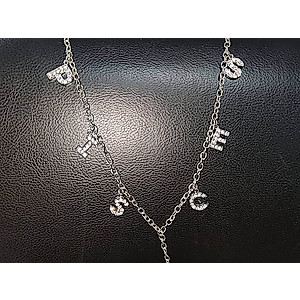 Women Sexy Rhinestone Pisces Constellations Waist Body Chain Crytal Sexy 12 Constellations Letter Pendant Belly Waist Chain T-string Thong Body Jewelry