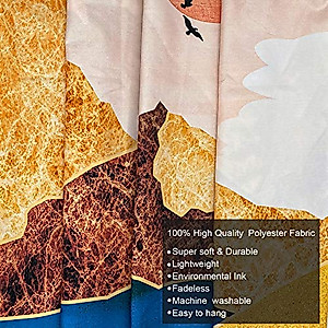 Sunset Tapestry Forest Tree Tapestry Nature Landscape Tapestry Wall Hanging Tapestry for Bedroom Decor-H51.2×W59.1 inches