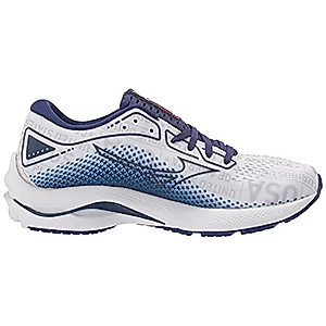 Mizuno Women's Wave Rider 25 Running Shoe, White, 9.5