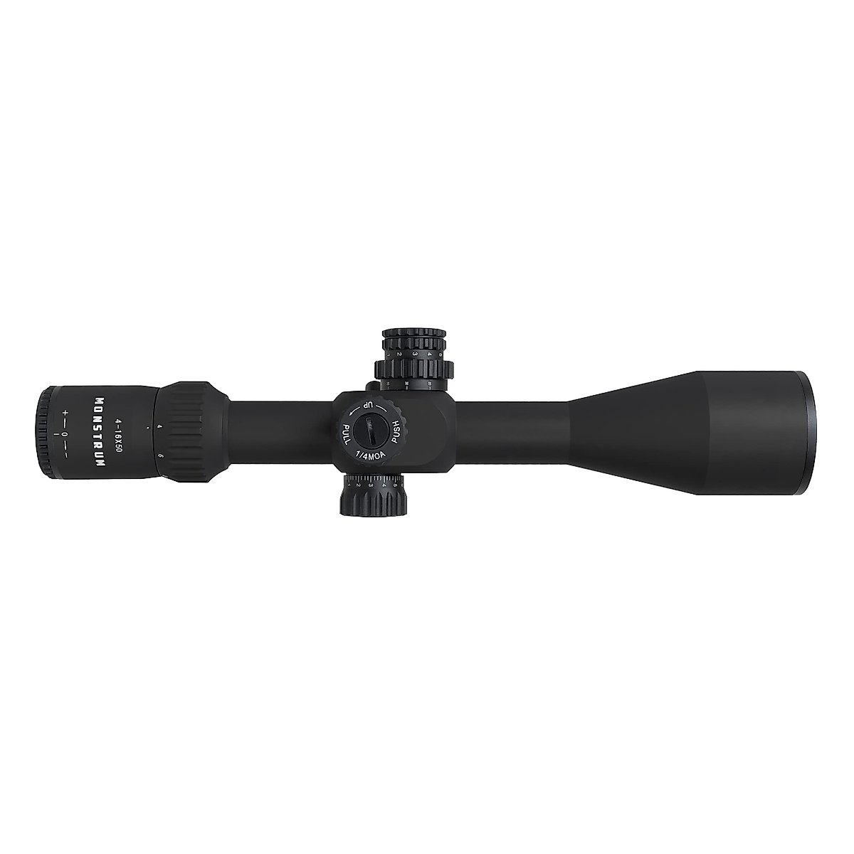 Monstrum G3 4-16x50 FFP Rifle Scope | Monstrum Extended Length Offset Scope Mount | 30 MOA | Bundle