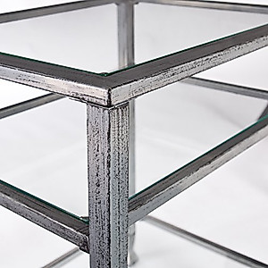 Southern Enterprises Water Hyacinth Diamond Weave Storage Trunk, Blackwashed Finish