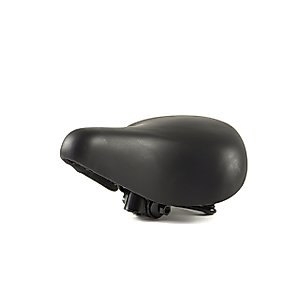Critical Cycles Parker Touring Bike Saddle with Coil Spring Suspension, Black
