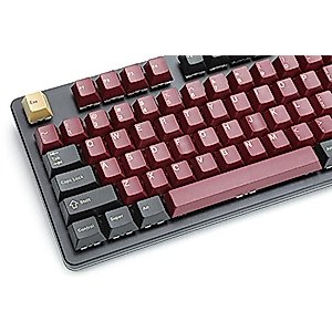 DROP GMK Redsuns Red Samurai Custom Mechanical Keyboard Keycap Set - 153-keys, Doubleshot, Cherry Profile, for 60%, 65%, TKL, Full-Size Layouts, and More (Red, Base Kit)