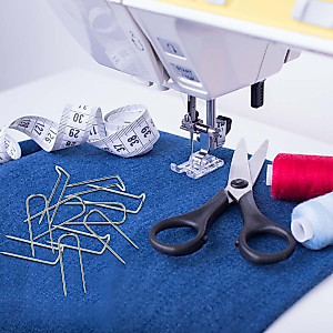 100 Pieces U Shaped Fork Pins for Sewing Double Blocking Pins U-Pins for Jewelry Display Craft DIY Multipurpose Straight Pins for Fabric Quilting Crafts Making Home Decor Needlecrafts Pin U Pin Needle