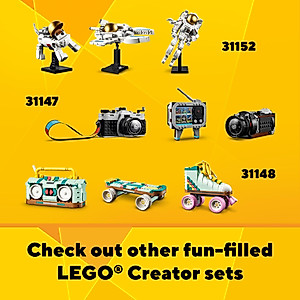 LEGO Creator 3 in 1 Flowers in Watering Can Building Toy Set - Fun, Creative Activity for Kids, Girls and Boys, Ages 8+ - Options to Build Rain Boots or Birds - 31149