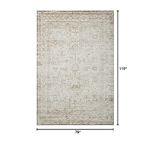 Loloi Amber Lewis x Honora Ivory/Natural 6'-7" x 9'-2" Area Rug