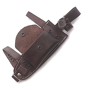 GCS Custom Handmade Sheath for Hunting Knife Survival Knife Bowie Fixed Blade Knives Left Hand Cross Draw Sheath for Men GCS190