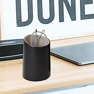 TECKE 2 Pack Eyeglass Holder Stand Protective Glasses Stand Case For Desks or Nightstands(Black)