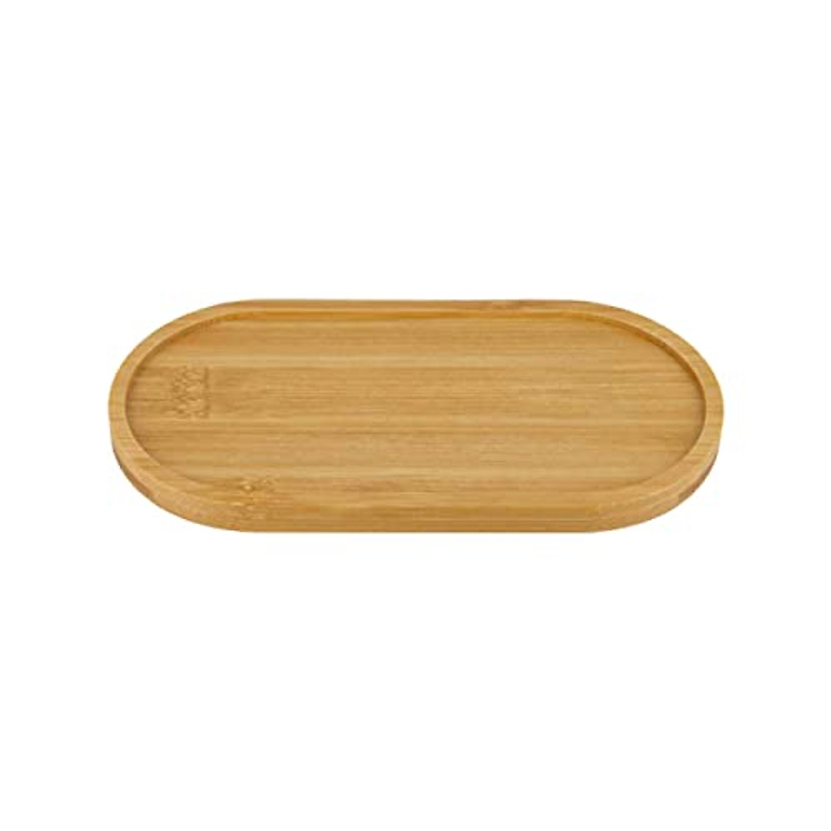 Oval Wooden Bathroom Organizer for Toilet Tank and Counter Top, Natural Bamboo Vanity Tray, Decorative Organizer Bathroom Counter Tray, Toilet Tank Tray, Mini Bamboo Bathroom Tray