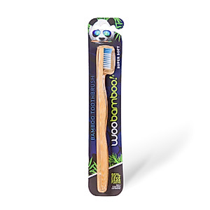 Woobamboo! Adult Super Soft Bamboo Toothbrush, Made From Sustainable Bamboo, Plastic Negative (Pack of 1)