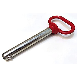1/2" X 3.7"Red Handle Detent Pin,Head Towing Hitch Pin,Safety Coupler Locking Pin,Detent Pin