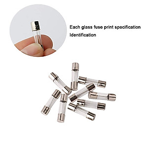 FULARR 175Pcs 5X20mm Professional Car Fast-Blow Glass Tube Fuse Kit: 150Pcs Quick Blow Glass Tube Fuse + 20Pcs Fuse Seat + 5Pcs Inline Screw Type Fuse Holder, with Transparent Plastic Box