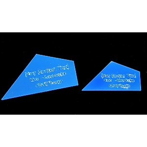 2pc. Laser-cut Acrylic Fret Rockers - The easy way to check your frets!