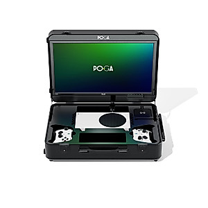 POGA PRO Premium Portable Console Travel Case incl. Trolley and 21,5'' ASUS Gaming Monitor for Xbox Series S - Camo