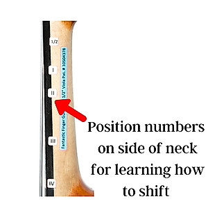 Fantastic Finger Guide for Violas | Stringed Musical Instruments | Fingerboard and Fretboard Stickers for Learning All Notes | Kids/Adult Beginner Viola Finger Guide |14" Size