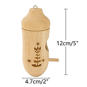 OROGHT Hummingbird House - Natural Wooden Hummingbird Houses for Outside Hanging, Gardening Gifts Home Decoration 3 Packs