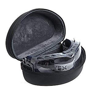 Hermitshell Hard Travel Case Fits Uvex Stealth OTG Safety Goggles Anti-Fog/Anti-Scratch Coating S3970DF (Only Case)