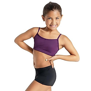 Capezio girls Boys Cut Low Rise Short, Black, Medium (8-10)