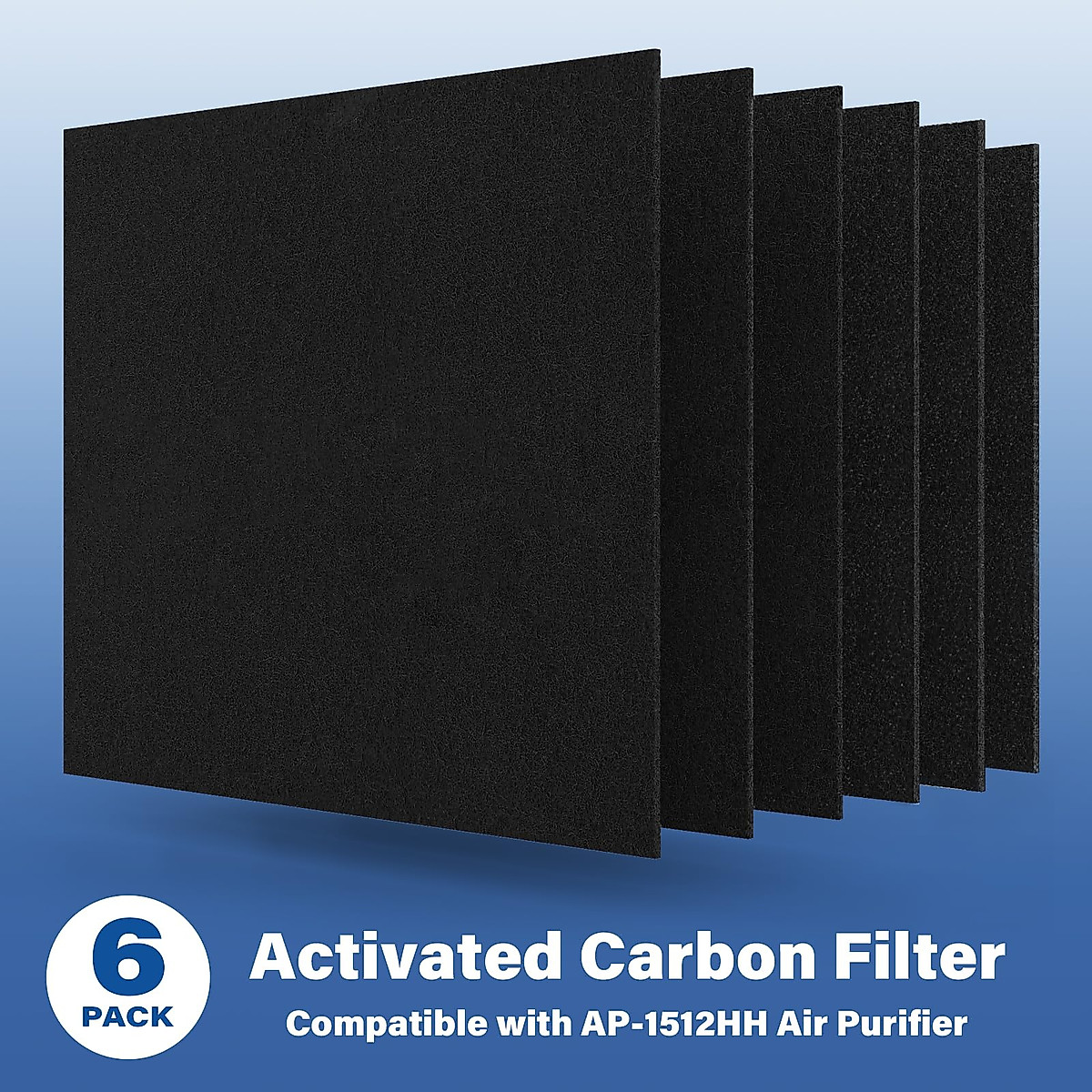 SAKEGDY AP-1512HH Filter Replacement for Coway Airmega AP1512HH, 200M Air Cleaner Purifiers, Part #3304899, 1 Washable Pre-Filter & 3 True HEPA & 6 Carbon Pre-Filters