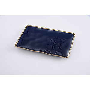 Pampa Bay Thin and Blue Rectangular Platter