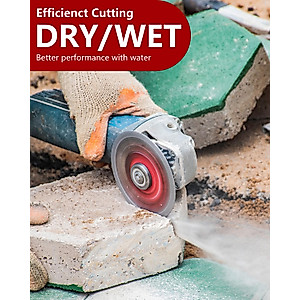 4.5" Diamond Blade for Angle Grinder, Super Thin Tile Saw Blades for Smooth Cutting, 2Pcs Indestructible Disc for Grinder Cutting Porcelain Ceramic Tile Granite Marbles.