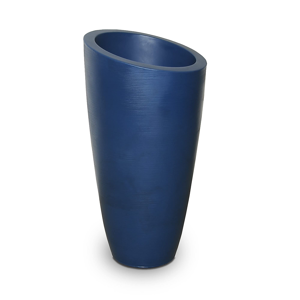 Mayne Inc. Modesto 32in Tall Planter - Neptune Blue - 16in L x 16in W x 32in H - 6 Gallons of Soil Capacity (8880-NB)