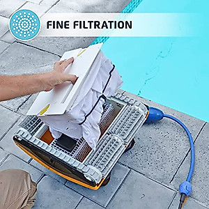 DOLPHIN W20 Commercial Robotic Pool [Vacuum] Cleaner with Caddy - Engineered for Unmatched Cleaning Performance - Ideal for Commercial Swimming Pools up to 68 Feet