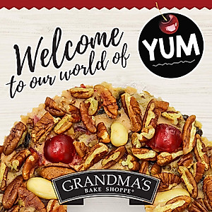 Beatrice Bakery Co. Original Fruitcake, Grandma's Old Fashioned Fruit and Nut Freshly Made, Brandy, Bourbon and Rum Fruitcake, Est. 1917 (32 oz Box)