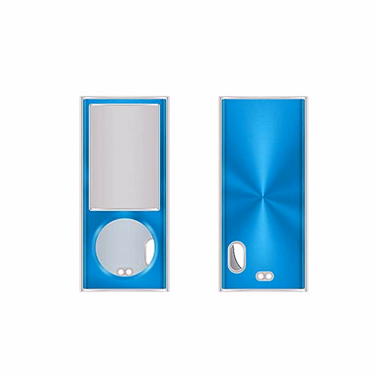 Apple iPod Nano 5th Gen 2 Piece Snap On Hard Case Cover Screen Protector Guard (Light Blue)