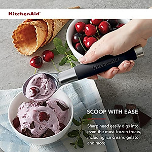KitchenAid Gourmet Ice Cream Scoop, One Size, Matte Black