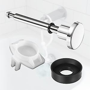 2 Set Tub Spout Diverter Repair Kit Universal Shower Diverter Repair Kit, Includes 2 Diverter Valve Stems, 2 Cup Seals and 2 Gates, Bathroom Bathtub Leaky Faucet Repair Replacement Parts