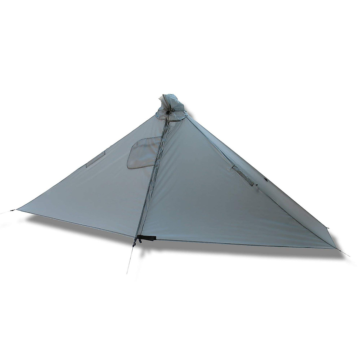 Six Moon Designs Gatewood Cape - 11 oz. - 1 Person Ultralight Tarp/Cape (Gray) Packs Small. The ONLY Poncho-Style Tarp to Provide Complete 360° Protection.