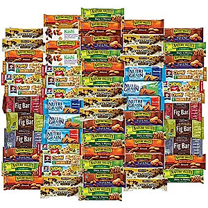 Veratify - Healthy Snacks To Go, Healthy Mixed Snack Box & Snacks Gift Variety Pack – Arrangement for office or Home – Granola Bars, Care Package (66 Count)