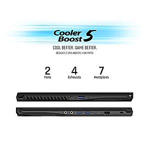 MSI GF63 Thin 8SC-030 15.6" Gaming Laptop, Thin Bezel, Intel Core i5-8300H, NVIDIA GeForce GTX1650, 8GB, 256GB NVMe NVMe SSD