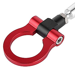Car Tow Hook, Fydun CNC Aluminum Tow Hook for JDM Style Screw on Track Racing Towing Ring Car Auto Trailer Ring Fit for Infiniti FX35/FX45/FX50 QX70 (Red)