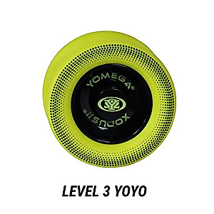 Yomega Xodus II YoYo– Includes Roller Bearing Technology, Rubber Rims and Wing Shape Design – Professional Responsive YoYos Intermediate Level Play (Black Yellow)