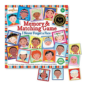 eeBoo: I Never Forget a Face, Memory & Matching Game, Developmental and Educational, 24 Pairs to Match, Single or Multiplayer Function, for Ages 3 and up