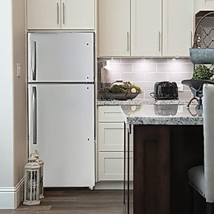 Techomey 30" Freestanding Top Freezer Refrigerator, 18.0 Cu. Ft. Frost Free Refrigerator, Garage Ready, Standard Depth, Stainless Steel