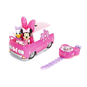 Jada Toys Disney Junior Minnie Mouse Happy Helper Van RC, Pink/White