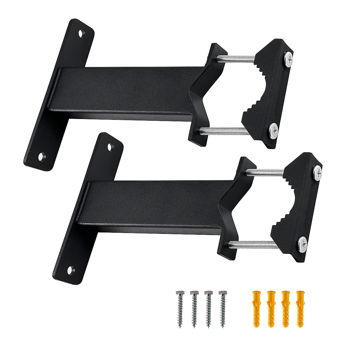 KSWLOR Patio Umbrella Holder Stand, Heavy-Duty Umbrella Clamp,Outdoor Umbrella Base Umbrella Clamp Mount Bracket for Deck Balcony Bench Courtyard Outdoor Railing Antenna Mast Clamp (Fit MAX OD 2 inch)