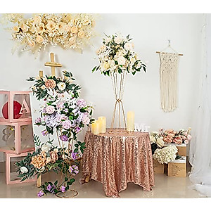 10 Pcs Tall Metal Trumpet Vase 23.6"/60cm Wedding Table Floral Center Decor Metal, Artificial Flower Display Stand for Wedding Christmas Carnival Party Dinner Event Hotel Home Decor Arrangement