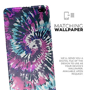 DesignSkinz Spiral Tie Dye V3 Protective Vinyl Decal Wrap Skin Cover Compatible with The Samsung Galaxy S20 (Screen Trim & Back Glass Skin)