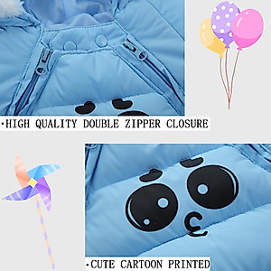 Ohrwurm Baby Boy Winter Fur Hood Snowsuit Coat Toddler Girl Autumn Jumpsuit Kid Clothes for 6-12 Months Blue