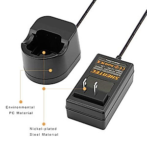 Shentec 4.8V and 7.2V Ni-MH and Ni-Cd Charger Compatible with Dremel 755-01 757-01 5000755-01 7700-01 7700-02 7300 Pod Style Battery (Not for 757 Battery)