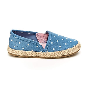 Simple Joys by Carter's Girls Ari Canvass Espadrille Sneaker, Blue, 11 Little Kid