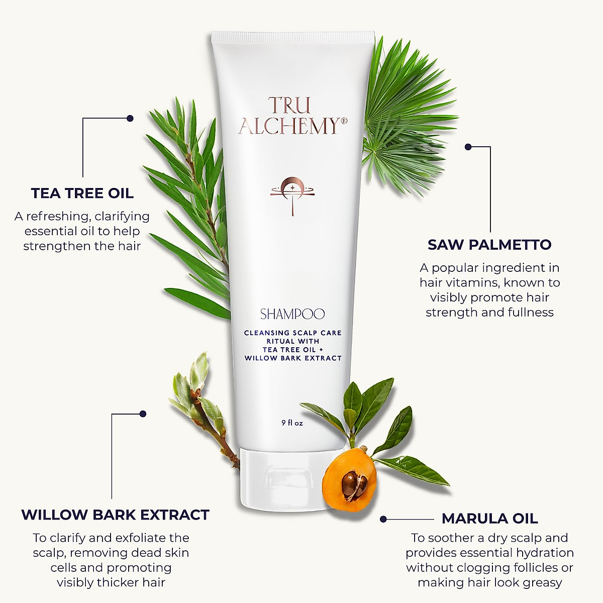 Tru Alchemy Shampoo & Conditioner - Best Shampoo and Conditioner for Dry Damaged Hair - Speed Up Hair Growth and Boost Volume, 9 fl oz.