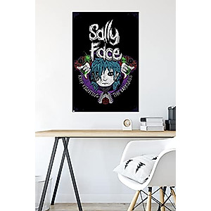 Trends International Sally Face - Crossed Guitars Wall Poster